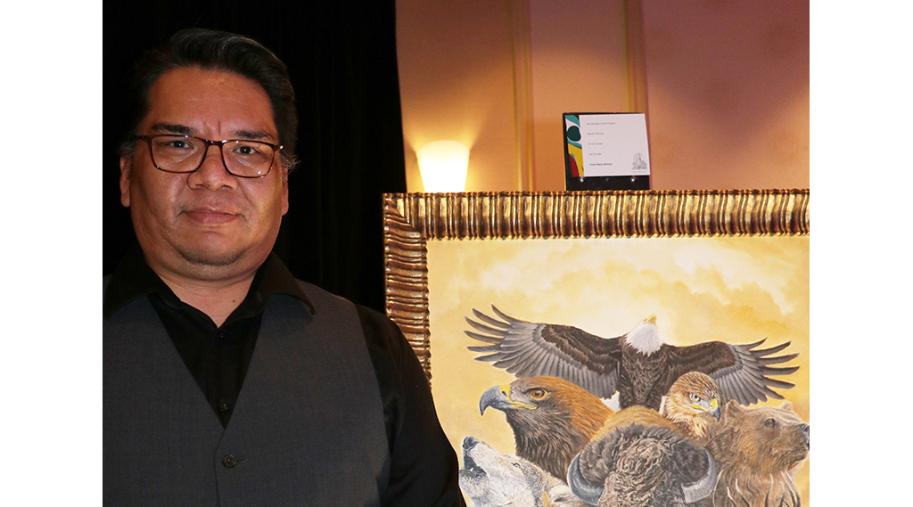 Steven Thomas wins Peace Hills Trust art contest - Alberta Native News