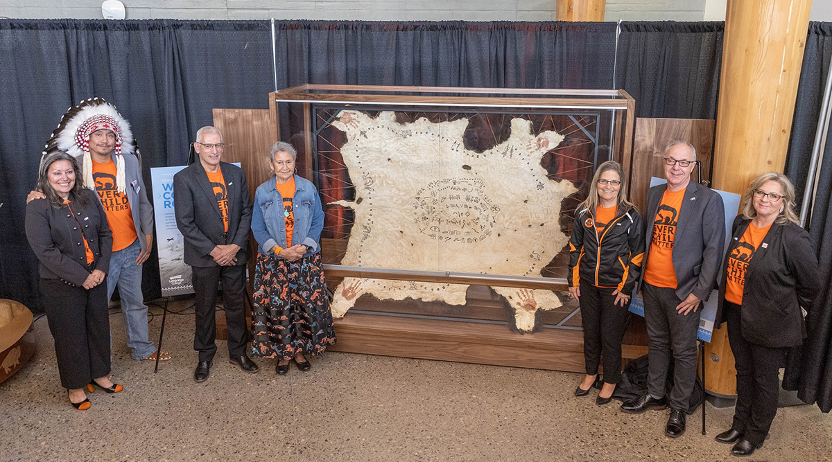 Lethbridge College unveils traditional Buffalo Winter Count Robe ...