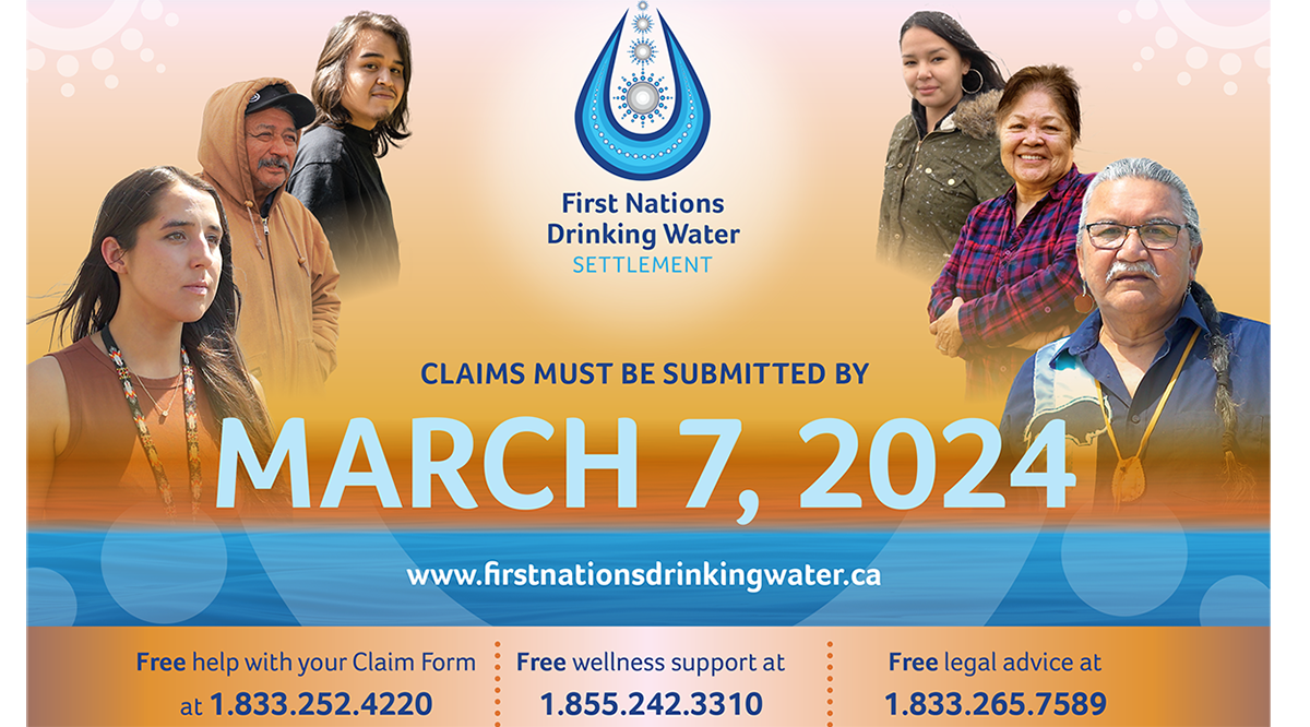 One month left to submit a claim under the First Nations Drinking Water ...